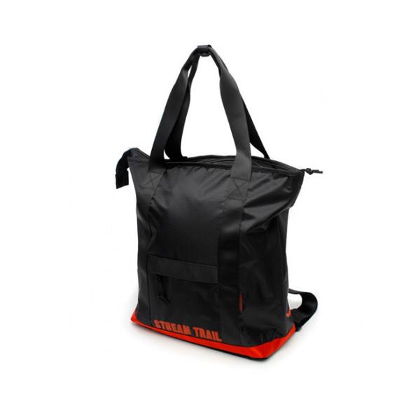 【商品名】 ストリームトレイル　トートバッグ HAW  (カラー：ブラック) 定価4536円  【特徴】 ●HAW RUCK TOTEはバックパックとしても使用できる2WAYトートです。荷物が増えて両手が塞がったときや、腕が疲れた時にこのフ...