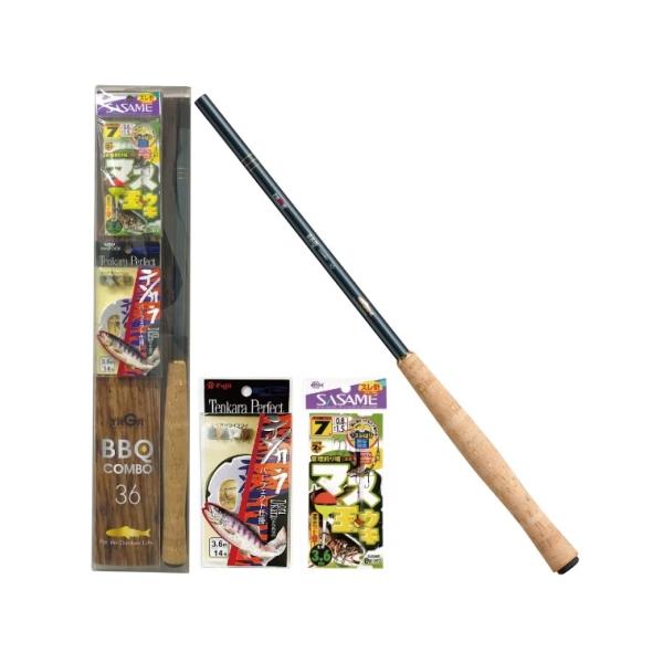 【商品概要】「このセットだけで釣りができる」をコンセプトに作られた振出竿セット。家族や友人とのキャンプやBBQに是非とも持っていきたい、竿と仕掛けがセットになったアイテム。管理釣り場や渓流釣りでニジマス、ヤマメ、イワナ等を狙うのに最適。エサ...