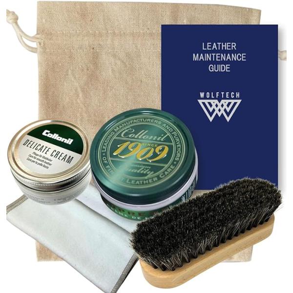 初めてのシューケアーセットとしておすすめのコロニルメンテナンスセット。栄養クリームとして圧倒的人気を誇るコロニル 1909 シュプリームクリーム カラーレス。皮革製品を傷つけず、安心して使える柔らかいフランネル生地のクロス。弾力性に富んだ汎...