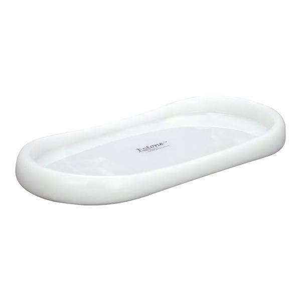 【商品名】　シンカテック コスメトレー RS Estone エストーネ ホワイト 【商品説明】　・サイズ/約W21.5×D10.5×H2cm 【サイズ】　高さ : 3.10 cm　横幅 : 12.00 cm　奥行 : 22.30 cm　重量...