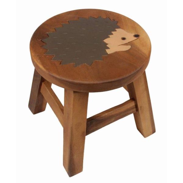 【商品名】　ラウンドスツール ハリネズミ10717860024 【商品説明】　・サイズ：径約25×H23&amp;#65374;25cm 素材：アカシアの木・ハリネズミがとっても可愛くて、プレゼントにも喜ばれますね♪ 座面の柄は1つ1つ手で...