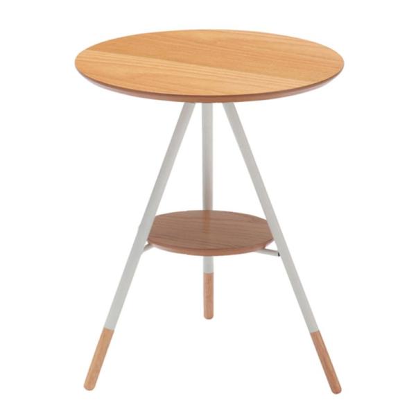 【商品名】　あずま工芸 TOCOM サイドテーブル オーク突板天板 ナチュラル色 幅41.5cm 高さ50cm オーレ SST-576 【商品説明】　・サイズ：幅41.5×奥行40×高さ50cm・ナチュラルオーク柄天板のサイドテーブル。・材...