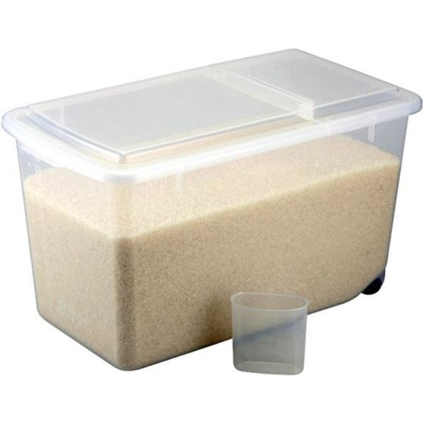 【商品名】　山研工業 お手軽米びつ 15kg用 【商品説明】　・外寸 :255×455×H257mm・材質:ポリプロピレン・製品重量:940g 【サイズ】　高さ : 26.20 cm　横幅 : 27.40 cm　奥行 : 46.20 cm　...