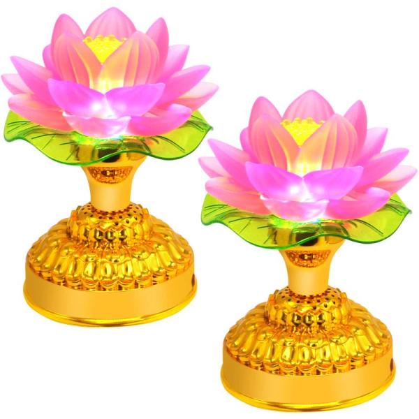 【商品名】　YISHUI(イスイ) 蓮花 蓮ランプ ロータスライト 蓮の花 仏具 コレクション 装飾品 ゴールデンロータス 瞑想 寺院用 工芸品 スタン 【商品説明】　・?G???K???g??t?@?b?V???i?u???A???j?[...