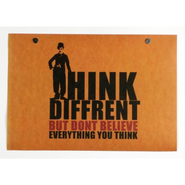 【商品名】　チャールズ・チャップリン 英文 格言 KBE think different but don’t believe everything yo 【商品説明】　・?L?E?~?x?r?[?i???j??JAN?R?[?h?擾???i...