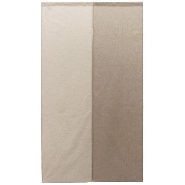 【商品名】　SunnyDayFabric のれん ナチュラルハーフ 無地 ベージュ 約幅85x丈150cm 【商品説明】　・?T?C?Y?F??85x??150cm・?f??F?i?Z?F?j??55???A??45?? ?i???F?j?...