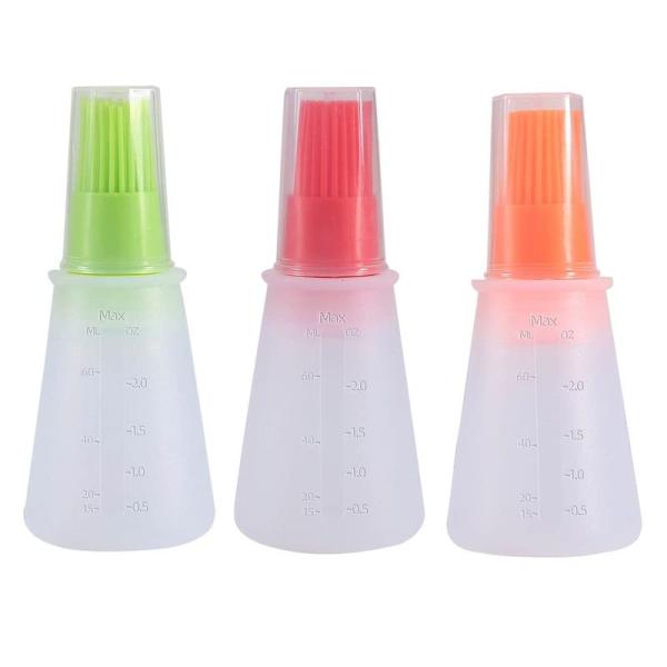 【商品名】　FUNKID 油引き 塗り刷毛 料理用 瓶付き 目盛り付き シリコンクッキングブラシ 耐熱 焼き オイルブラシ ペストリー作り バーベキュー 【商品説明】　・?u?V???R?????v?v???V+?r??S??V???R??...