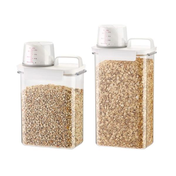 【商品名】　Meterga 保存容器 密閉容器 プラスチック キャニスター 食品保存容器 密閉 大容量 食材 調味料 キッチン 収納 粉物入れ 湿気防止 【商品説明】　・?y?H?i?O???[?h???????p?z ???i??????...