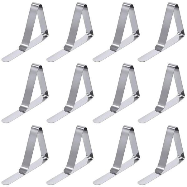 【商品名】　テーブルクロスクリップ テーブルクロス止め テーブルクロスストッパー 12個セット テーブルクロス 固定用 家庭 ピクニック パーティーに最 【商品説明】　・?@?￥?F?e?[?u???N???X?X?g?b?p?[??A?e...