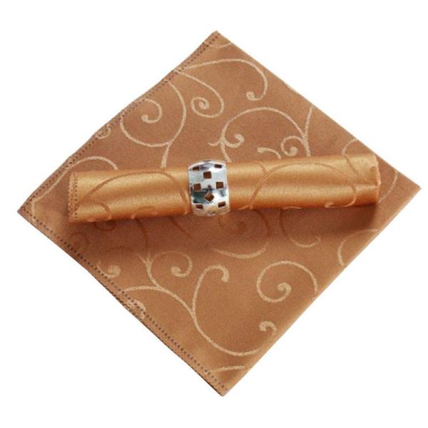 【商品名】　YiyiLai ジャカード テーブルナプキン ホテル レストラン ナプキンリングなし ベージュ ４枚セット 【商品説明】　・?L?O????a??????????????????p????????A?z?e?????X?g???...