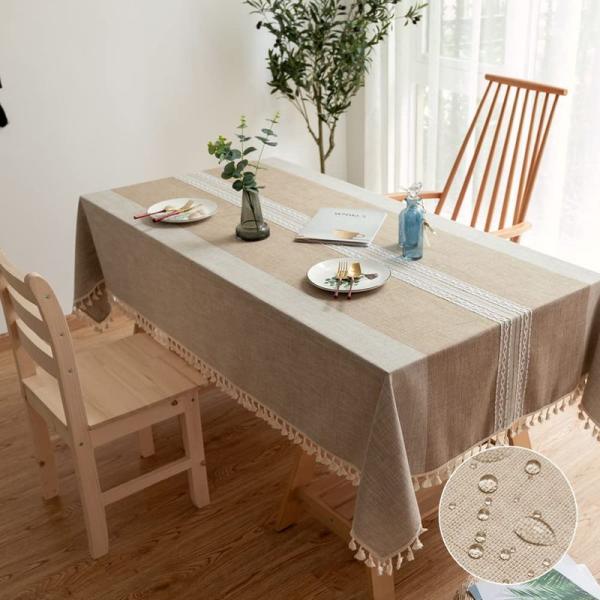 【商品名】　Forhomelife テーブルクロス おしゃれ 撥水加工 北欧 テーブルカバー リネン 撥水 90x90cm 140x140cm 140x 【商品説明】　・?y?f?U?C????J???[?z??????D?????t???...