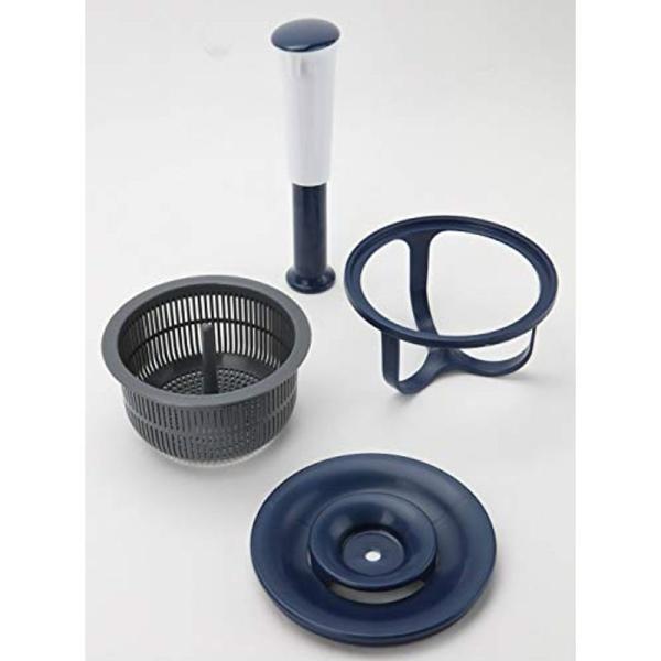 【商品名】　シンクのお悩み一気に解決 手動式生ごみ脱水器 ニューハンドウィングハンドルを３回押すだけで４５％重量削減 【商品説明】　・1.??P??u????P???? ?n???h????????????y????????A?{?????...