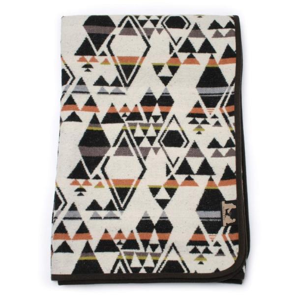 【商品名】　Ruth&amp;Boaz エスニック ネイティブ柄 ウール混 ブランケット ラグ (S) スノーホワイト (148cm×254cm) (Snow, 【商品説明】　・?E?[?????u?????P?b?g・?J???[?FSn...