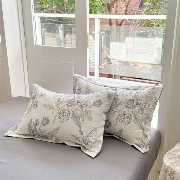 【商品名】　BUKAROOM 布団カバー 花柄 掛け布団カバー 寝具カバー 花柄 おしゃれ ダブルファスナー （布団カバー 単品販売） (枕カバー43x 【商品説明】　・43?~63?p/?????: ?????? ???J?o?[????...