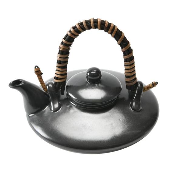 【商品名】　陶器 千代香黒つやなし 15.2φ x 17 x 9cm 陶 (7-932-10) 料亭 旅館 和食器 飲食店 業務用 【商品説明】　・[15.2?? x 17 x 9cm] ??・??????i????[?J?[???????...