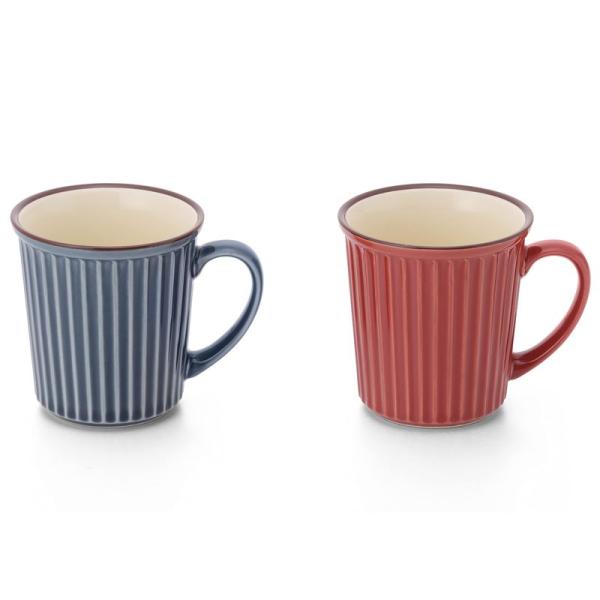 【商品名】　美濃焼 おしゃれな削ぎマグ（2色組） 【商品説明】　・?T?C?Y?F??a8.5?~??啝11.3?~??9.0?p・?e??F??280mL・?}?O??O????i??????????B・????F????・???O???...