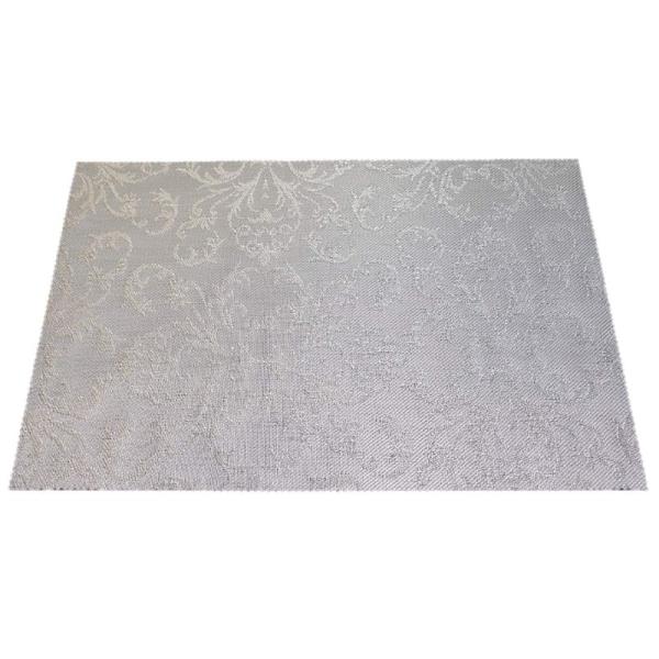 【商品名】　エレガントインテリア(Elegant Interior) プレースマット ホワイト ４枚セット ランチョンマット 45cm アラベスク ダイ 【商品説明】　・?T?C?Y:45?~30?~0.4(cm)・?f??E???:?|?...