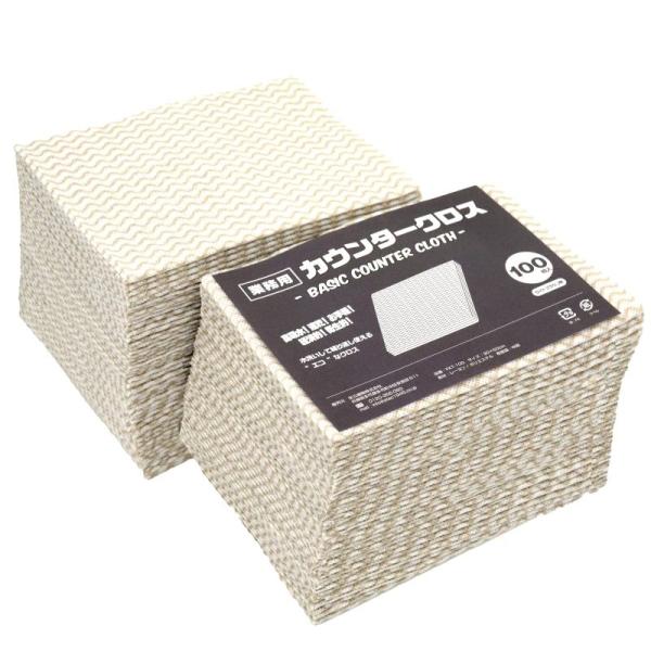 【商品名】　カウンタークロス 100枚 ライトブラウン 不織布 業務用 台ふき ダスター キッチン ふきん 【商品説明】　・1??????A??20x15cm?T?C?Y?????????????B・?K?V?K?V?g??????????...