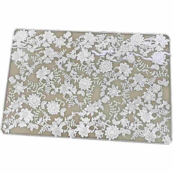 【商品名】　エレガントインテリア(Elegant Interior) レース風 プレースマット ホワイト ランチョンマット 刺繍 テーブルコーディネート 【商品説明】　・?G???K???g????[?X??h????f?U?C??????...