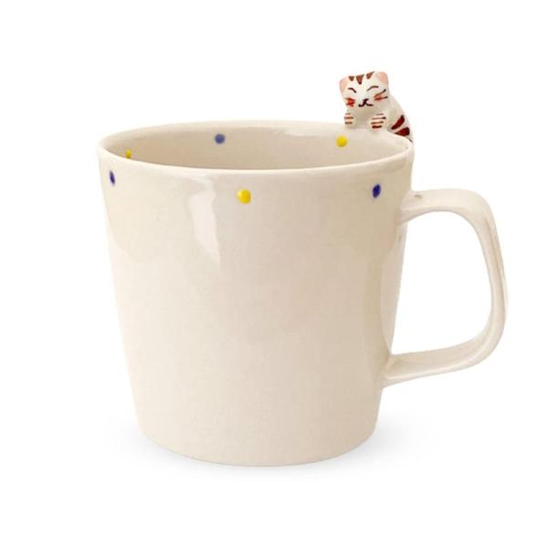 【商品名】　J-kitchens 工房祥 sho? マグカップ ドット ねこ トラ 波佐見焼 日本製 / 179133 【商品説明】　・?G?t????A?n???????E?l???A?P??P??????d?グ???????B?????...