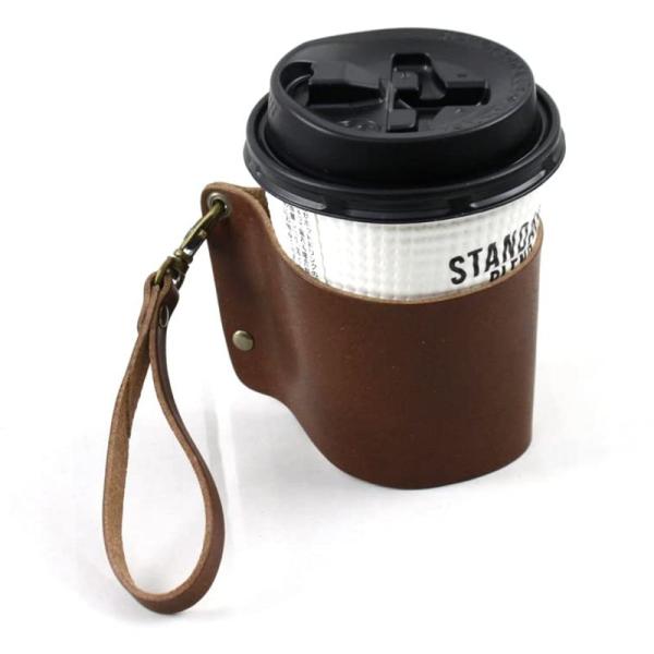 【商品名】　コーヒーカップスリーブ日本製 栃木レザー カップホルダー (ブラウン) 【商品説明】　・S?T?C?Y?i??j 105?~60?~50mm ?X?g???b?v????100mm・?A?E?g?h?A?A?e?????[?N?...