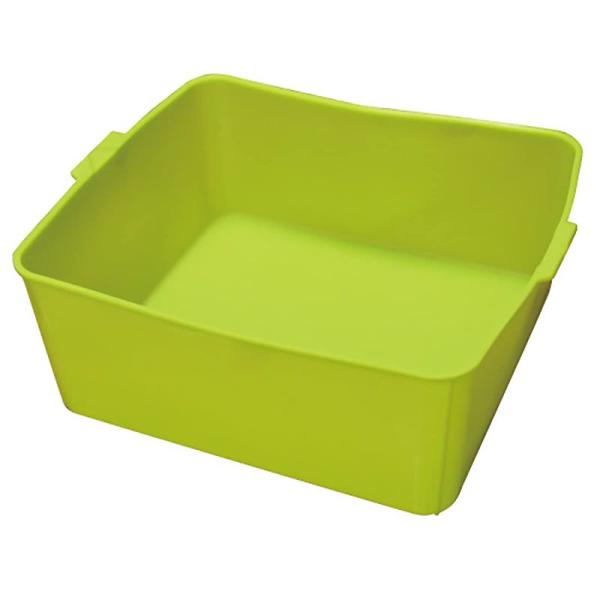 【商品名】　かのりゅう 食洗機対応 洗い桶 たらい 折り畳み シリコン製 約31×25×12cm グリーン JA22-27-9s 【商品説明】　・?L?????v??A?E?g?h?A????劈??B・?f??:?V???R??・?????...