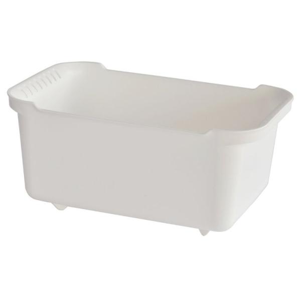 【商品名】　リス 洗い桶 脚付き ウォッシュタブ 排水栓付 ホワイト 7.8L W22×D36×H16.5cm リベラリスタ 日本製 【商品説明】　・22x36x16.5 cm・7.8L・?g???????????????????h???E...