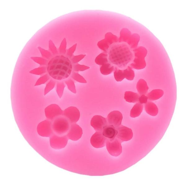 【商品名】　シリコンモールド シリコン 型 花 ５種類 【商品説明】　・5????l?X???????????邱???????????????V???R???^????B・?L?????h???E????E??p?E?e??S?y?????...