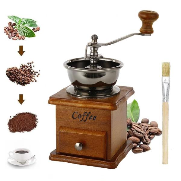 【商品名】　ESTVLB コーヒーミル 木製 手挽き 手動 コーヒーミル 手動 ポータブル ハンド コーヒー マシン 手動グラインダー コーヒーのミル  【商品説明】　・?y?G???K???g????????????M?t?g?z???B...
