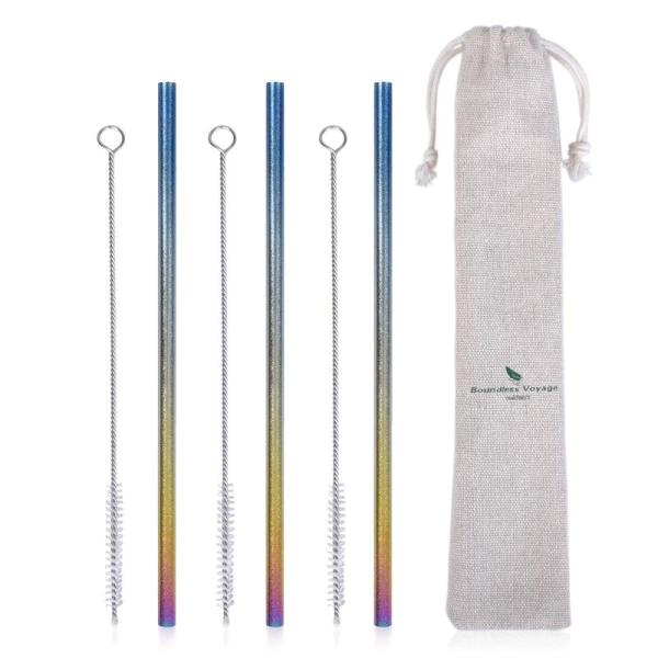 【商品名】　iBasingo 超軽量 チタンストロー ストローストレート 長さ約215mm 飲料 繰り返し利用可能 健康 持ち運び簡単 洗浄ブラシ付き  【商品説明】　・?`?^????????y???A???????Q??A?X?g???...