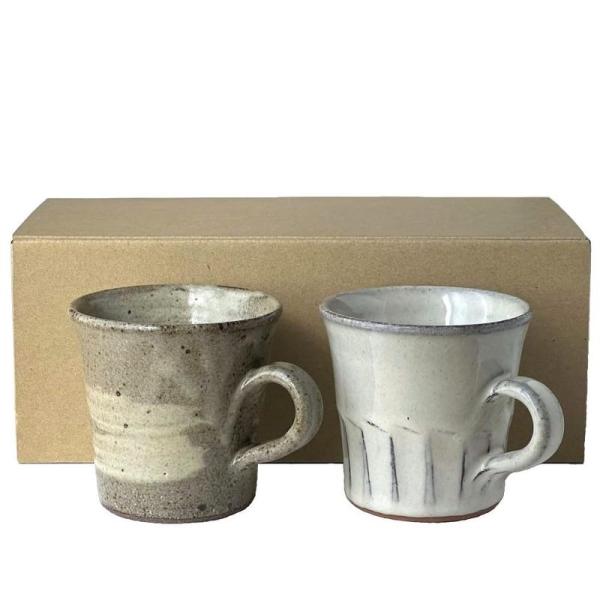 【商品名】　風景ドットコム へちもん 白萩マグカップ 灰刷毛マグカップ ペア ギフト 日本製 【商品説明】　・?M?t?g??????・?M?y??(?????????E????)・?T?C?Y?F(?e)???a85mm?~????85m...