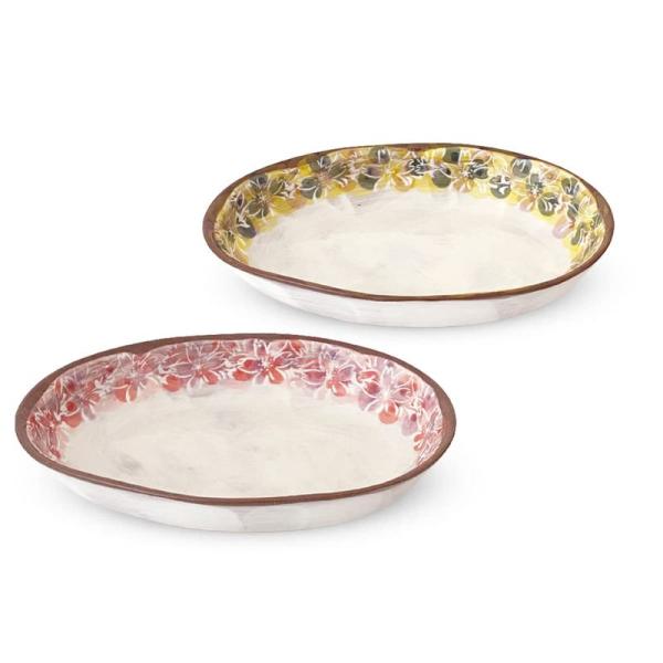 【商品名】　ジェイキッチンズ 工房祥 sho~満開 カレー 皿 小 ペアー(ピンク ブルー) 波佐見焼 日本製 【商品説明】　・?T?C?Y?i??j?F18.4x13.2x3.5cm ?d??F245g・?e??i??j?F??/310c...