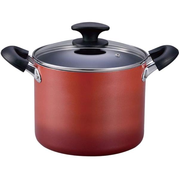 【商品名】　アルキューブ 深型両手鍋 20cm IH対応 軽量 強化ガラス蓋付 IHマイティ ふっ素樹脂加工 【商品説明】　・?T?C?Y(??):?S??32.1?~???s20.4?~?S??18.5cm?A?[??/16.1cm・?f...
