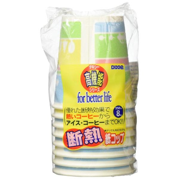 【商品名】　日本デキシー 断熱カップホリデー 250m 8個 【商品説明】　・?f?M?J?b?v ?z???f?[ ?Q?T?O???? ?W???・?p?b?P?[?W?T?C?Y?i??j?F?v?V?W?w?c?V?W?w?g?P?...
