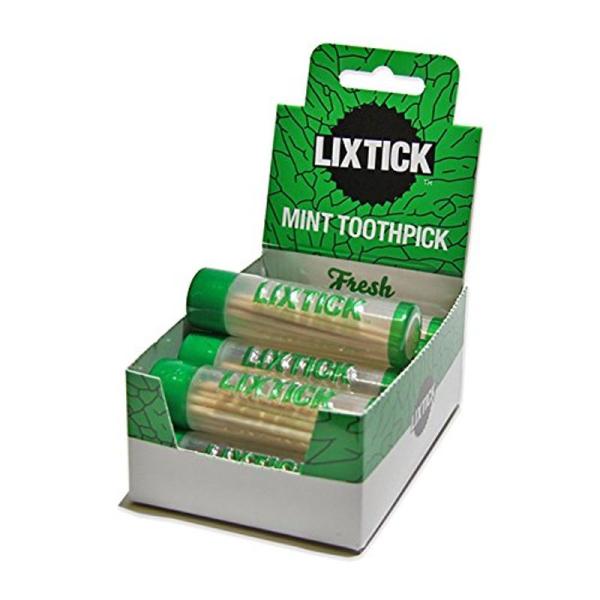 【商品名】　LIXTICK MINT TOOTHPICK BOX | ミント味 爪楊枝 (10tube入) 【商品説明】　・1BOX (10tube??) / BOX?p?b?P?[?W / ???v10tube・3tube?Z?b?g??...