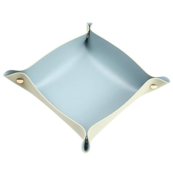 【商品名】　VOLAN 折りたたみ レザー トレイ 玄関 リビング デスク 小物入れ アクセサリー 収納 卓上 トレー (グリーン Sサイズ ) 【商品説明】　・???w?I?V????????[?x??????A?N?Z?T???[???...