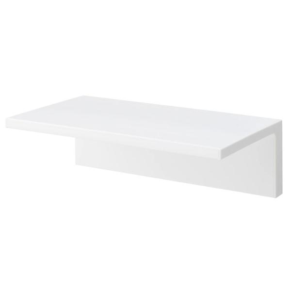 【商品名】　レック SOROU ウォールラック 幅240mm (木目調 ホワイト) / 日本製/ドライバー不要/水に強い樹脂製 【商品説明】　・?h???C?o?[?s?v???P??s????t??(??????{?[?h)?B???t?...