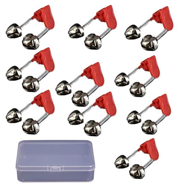 【商品名】　10個釣り竿ベル、フィッシュリングダブルアラームベル フィッシングロッドバイトアラーム ツインベル 釣りベルアラーム 収納ボックス付き 夜釣 【商品説明】　・?y???L???p?r?z- ??莞?v??l?X??^?C?v??...