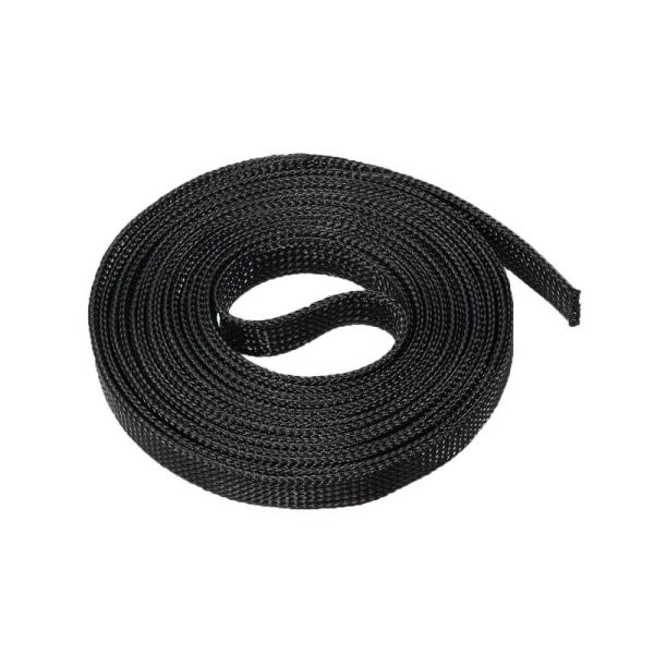 【商品名】　Rebower 編み込みケーブルスリーブ 拡張可能なスリーブ 電子線保護用 3 M x 10 mm ブラック 1個 【商品説明】　・1-[????@?￥]: ?????????P?[?u???X???[?u??PET????A?...