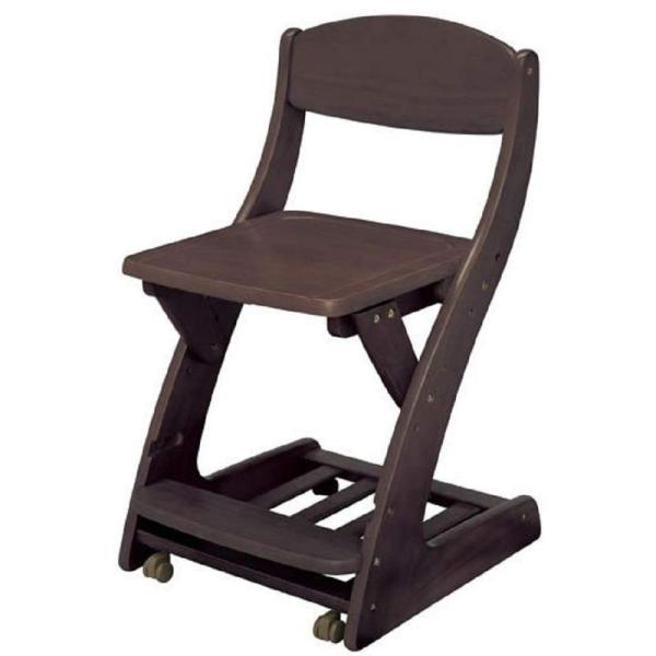 【商品名】　学習椅子 学習チェア 板座 座面奥行前後調整 デスクチェア 木製チェア 北欧 WC-16 木製 高さ調節 (ウォルナットブラウン) 【商品説明】　・?S???????????I?i???????A????A???????r???...