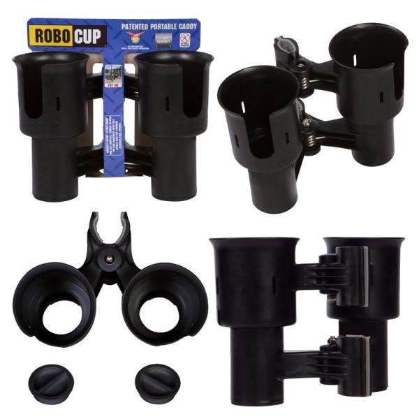 【商品名】　マリン ロボカップ ドリンクホルダー ROBOCUP Black ブラック 1ヶ入 【商品説明】　 【サイズ】　高さ : 15.30 cm　横幅 : 21.60 cm　奥行 : 23.80 cm　重量 : 370.0 g　※梱包...