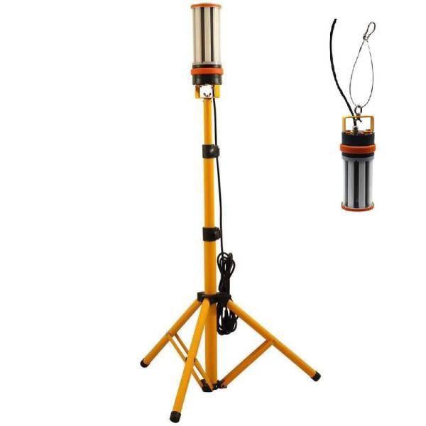 【商品名】　WithProject LED ワークライト LED投光器 60W 7500lm 360度発光 三脚スタンド式 防水型 屋内・屋外兼用 【商品説明】　・LED??????g?p??: ?H??????A?q??A??????C?...