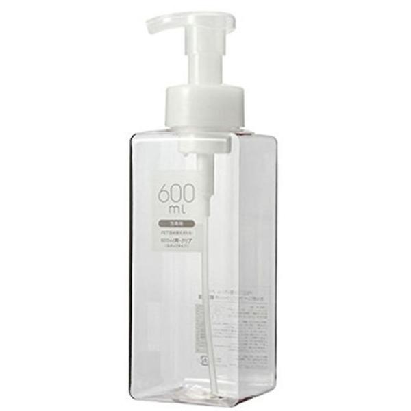 【商品名】　株式会社カインズ PET詰替ボトル 600ml 泡ポンプ クリア 【商品説明】　・?N???A?{?g??????A???g????????c???????R???・????????A???o???????B??e???600m...