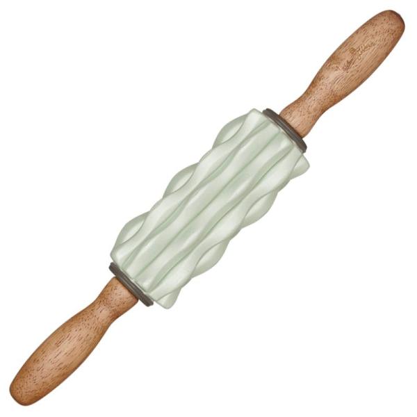 【商品名】　リラクシングワーク フィットネスグッズ リセットローラーFLAT グリーン NH3748 【商品説明】　・Handles make it easy to crunch A handy foam roller for beginn...