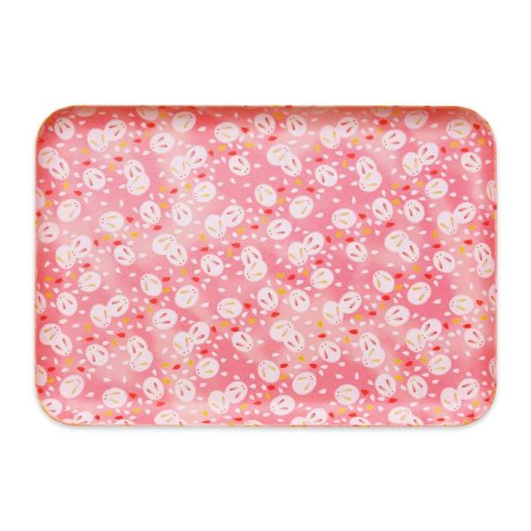 【商品名】　タツクラフト 友禅和紙 トレー L 39cm 桜 雪うさぎ 食洗機対応 トレイ お盆 おしゃれ プラスチック 大 小 大きい 深い 四角 長 【商品説明】　・?I?B?a??R??E?l???????A?`???H?|??Z??...