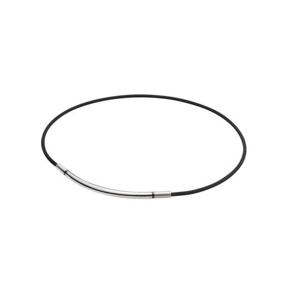 【商品名】　ファイテン(phiten) ネックレス RAKUWAネック メタックス ラウンド シルバー/ブラック 50cm 【商品説明】　・?J???[:?V???o?[/?u???b?N・?T?C?Y:40cm・?Z?p:???^?b?N...
