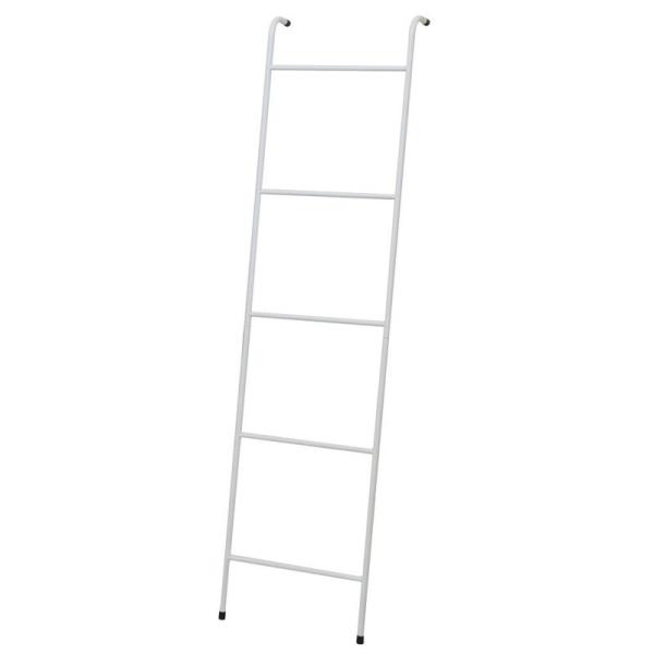 【商品名】　クーアイ(Kuai) アイアン ラダーハンガー ハンガーラック ハシゴ型 ホワイト 【商品説明】　・?X???????X?y?[?X?B?y?????D??????????????l????B?g??????P????B・?n?...