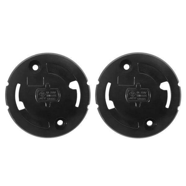 【商品名】　Pispoer 丸型フル引掛シーリング ラクダ フル端子 照明器具配線 簡単取付 工事不要 ブラック 2個セット 【商品説明】　・1?A???i??: ??^?t?????|?V?[?????O(?t???[?q) ???[?J...