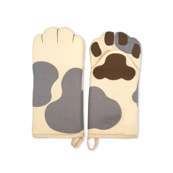 【商品名】　KASHIRI 鍋つかみ 2枚セット ミトン 耐熱 オーブンミトン 厚手 ネコ ベージュ 【商品説明】　・??30???????S??????@KASHIRI????{??u?????h????B???{?l?X?^?b?t??...
