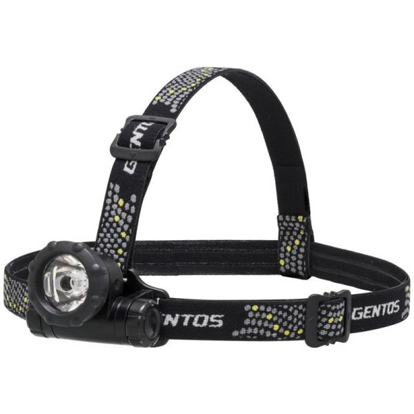 【商品名】　GENTOS(ジェントス) LED ヘッドライト 小型 単3電池式 80ルーメン GTR-831D アウトドア 防災 赤色サブLED キャン 【商品説明】　・* Collimator Lens: Lens that collec...